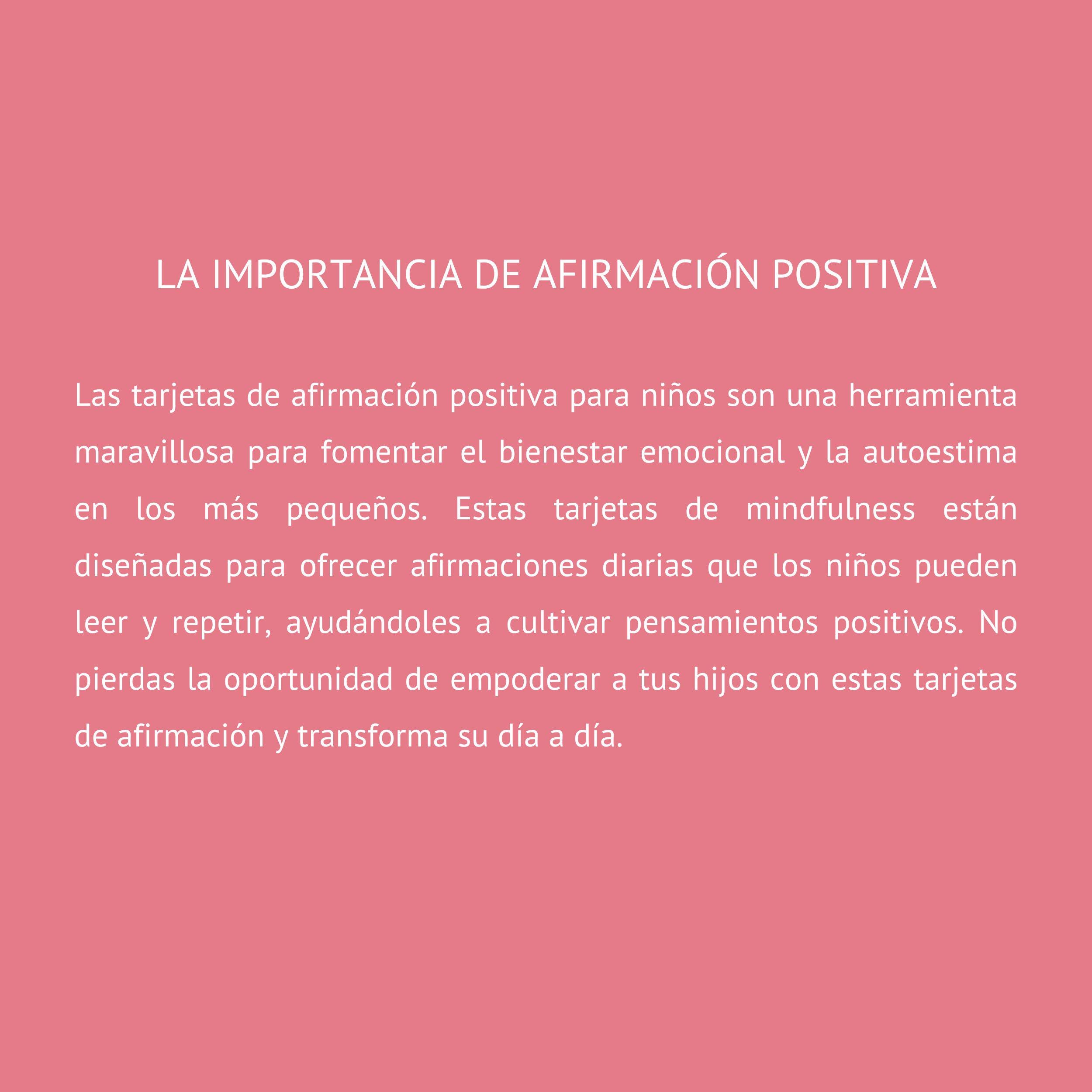 Positive Affirmation Cards for Kids in Spanish - Bilingual ...