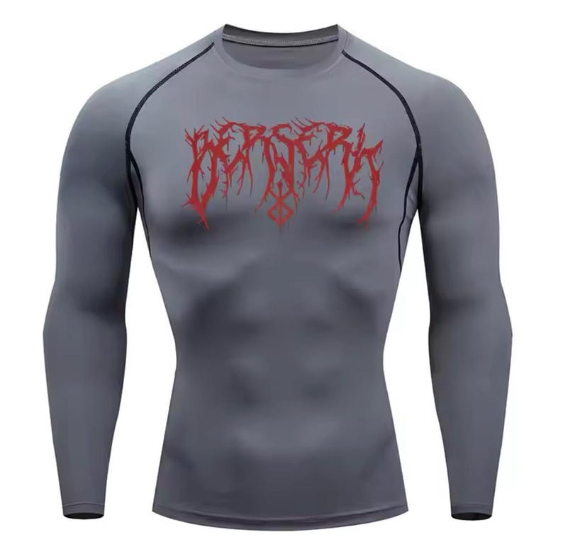 Berserk Anime Compression Long-sleeve Shirt Men and Women - Etsy