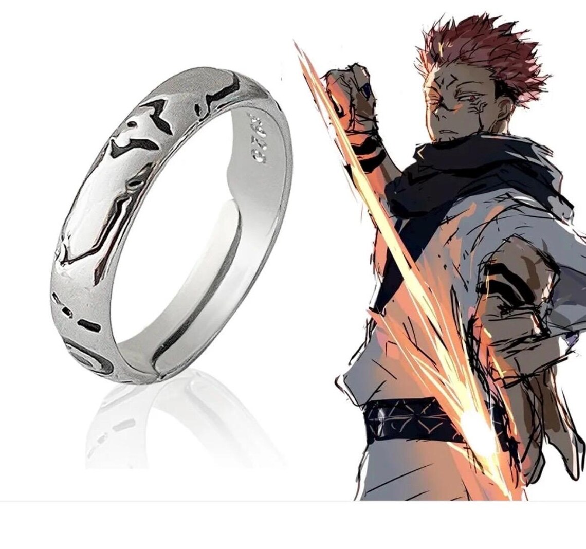 Sukuna Anime Resizable Ring Fits Men and Women, High Quality Metals. - Etsy