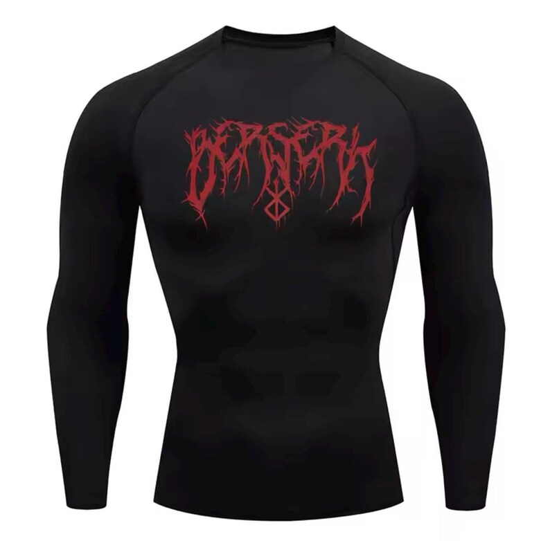 Berserk Anime Compression Long-sleeve Shirt Men and Women - Etsy