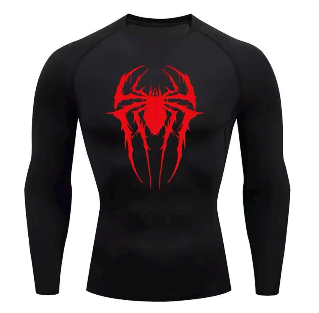 Spider-man Compression Long-sleeve Shirt Men and Women - Etsy
