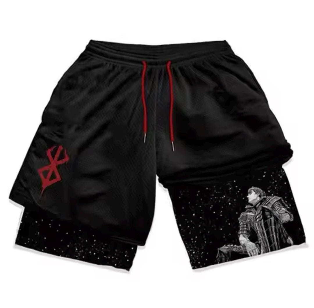 BERSERK Anime Gym Shorts. for Men and Women High Quality Cotton and ...