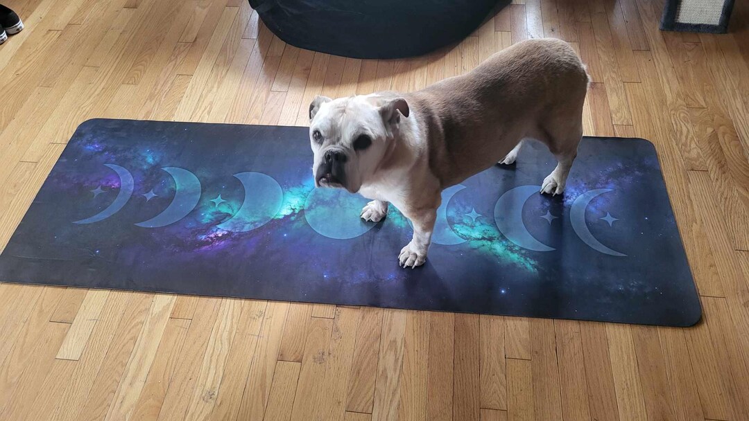 Moon Phases Yoga Mat / 3mm Thick Non-slip Mat / Vibrant Moon Phase Art ...
