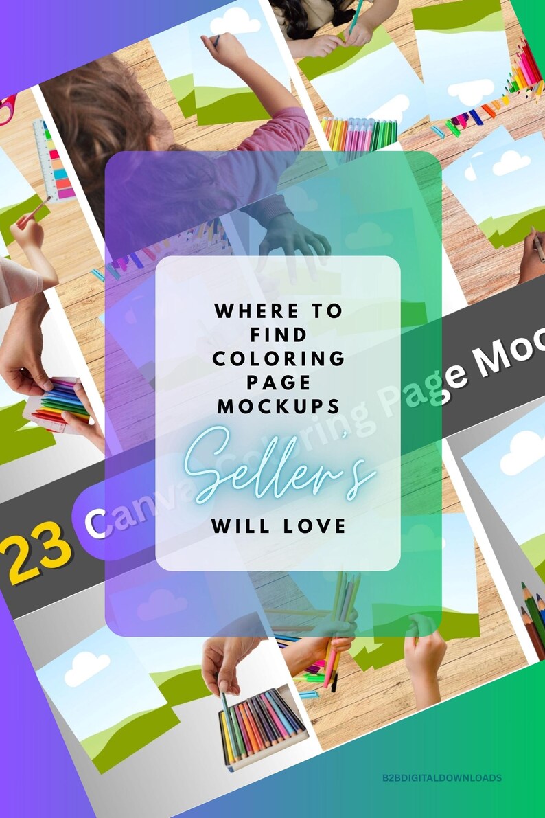 Coloring Page Mockups Activity Book Sheets With Drawing Pencils to Edit ...