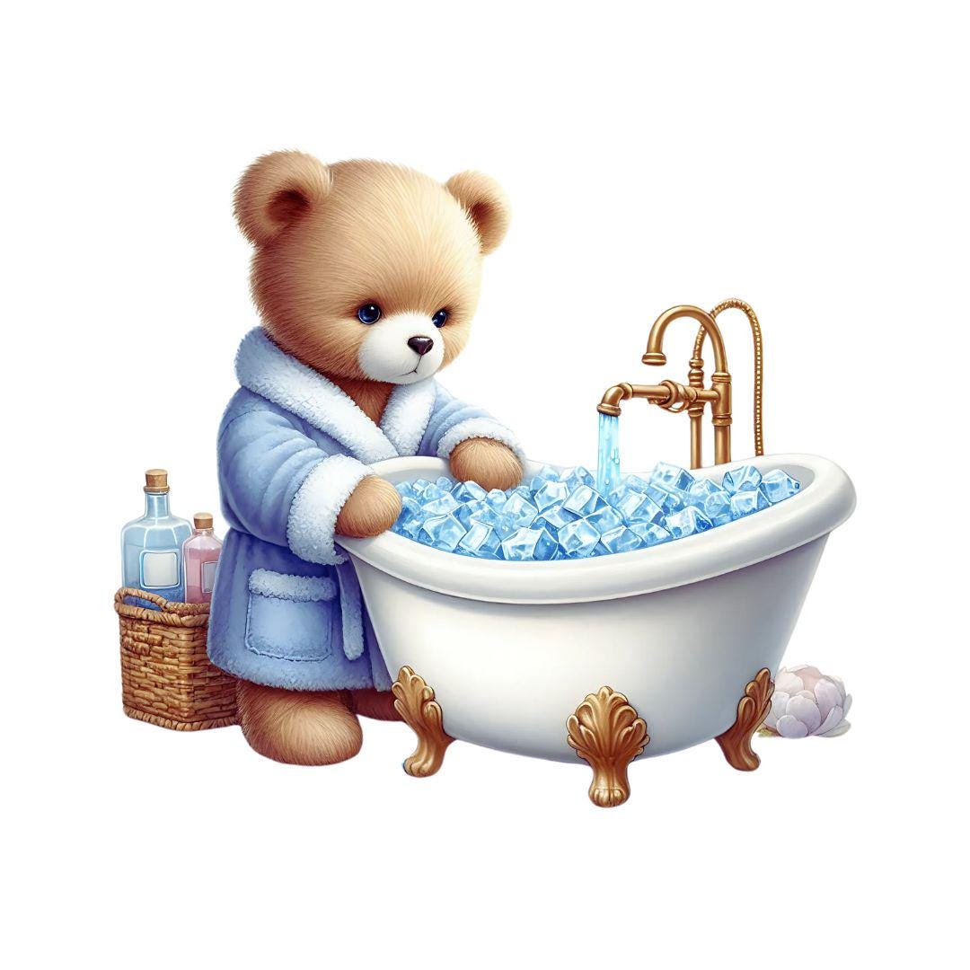 Ice Bath Cold Plunge Clipart Pack 9 High-resolution PNG Files - Etsy