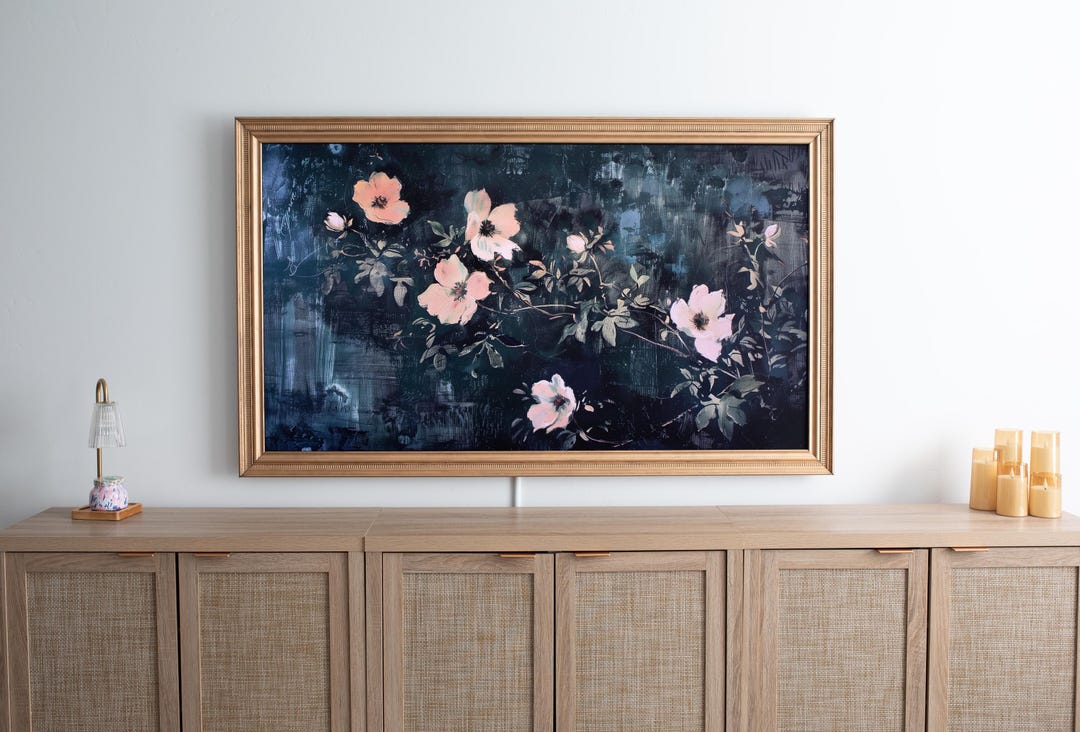 TV Frame, Custom TV Frame, Modern Decor, TV Bezel, Vintage Frame Home ...