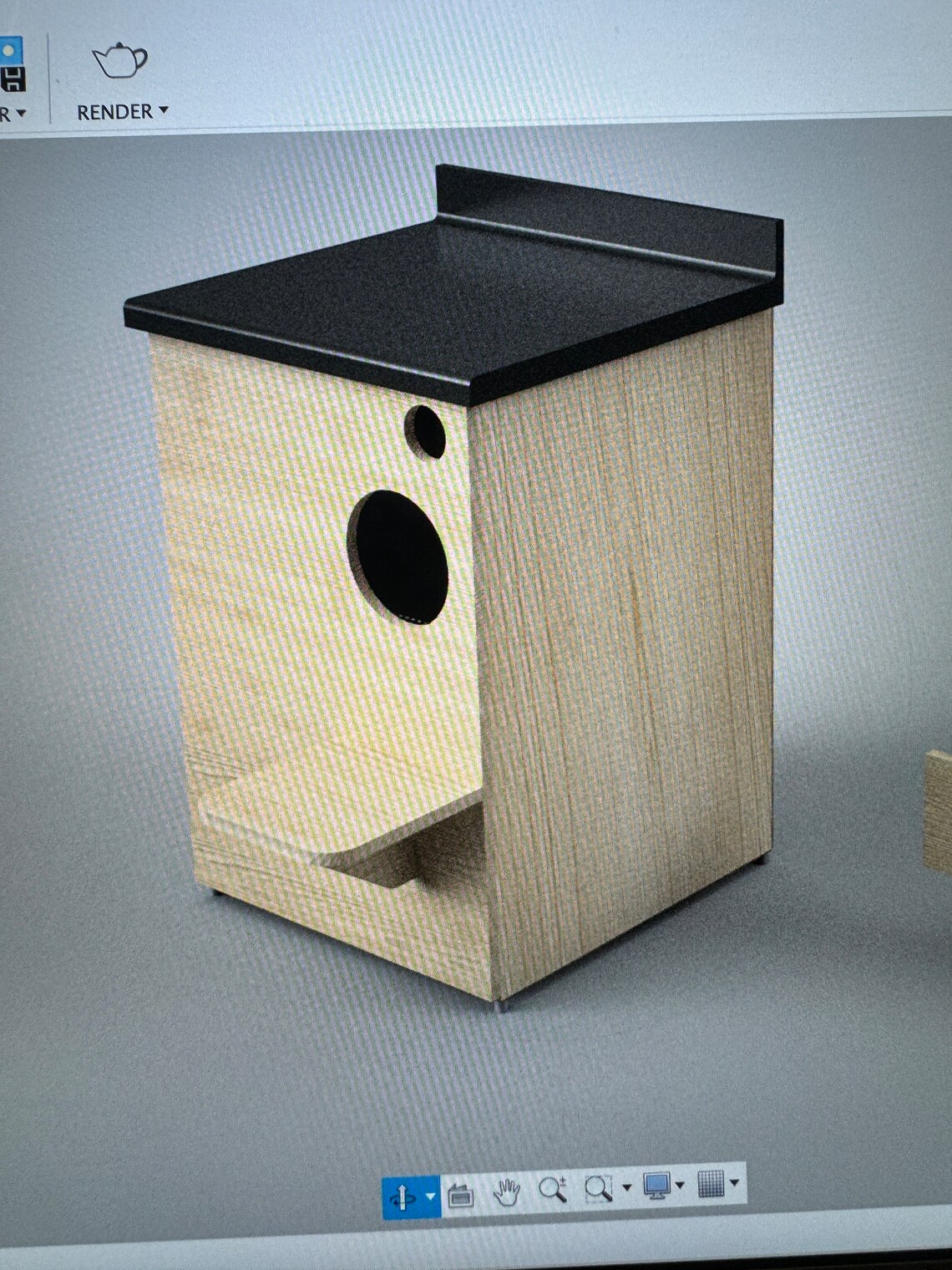 Litter Box Cabinet - Cut List and 3D Model - Etsy