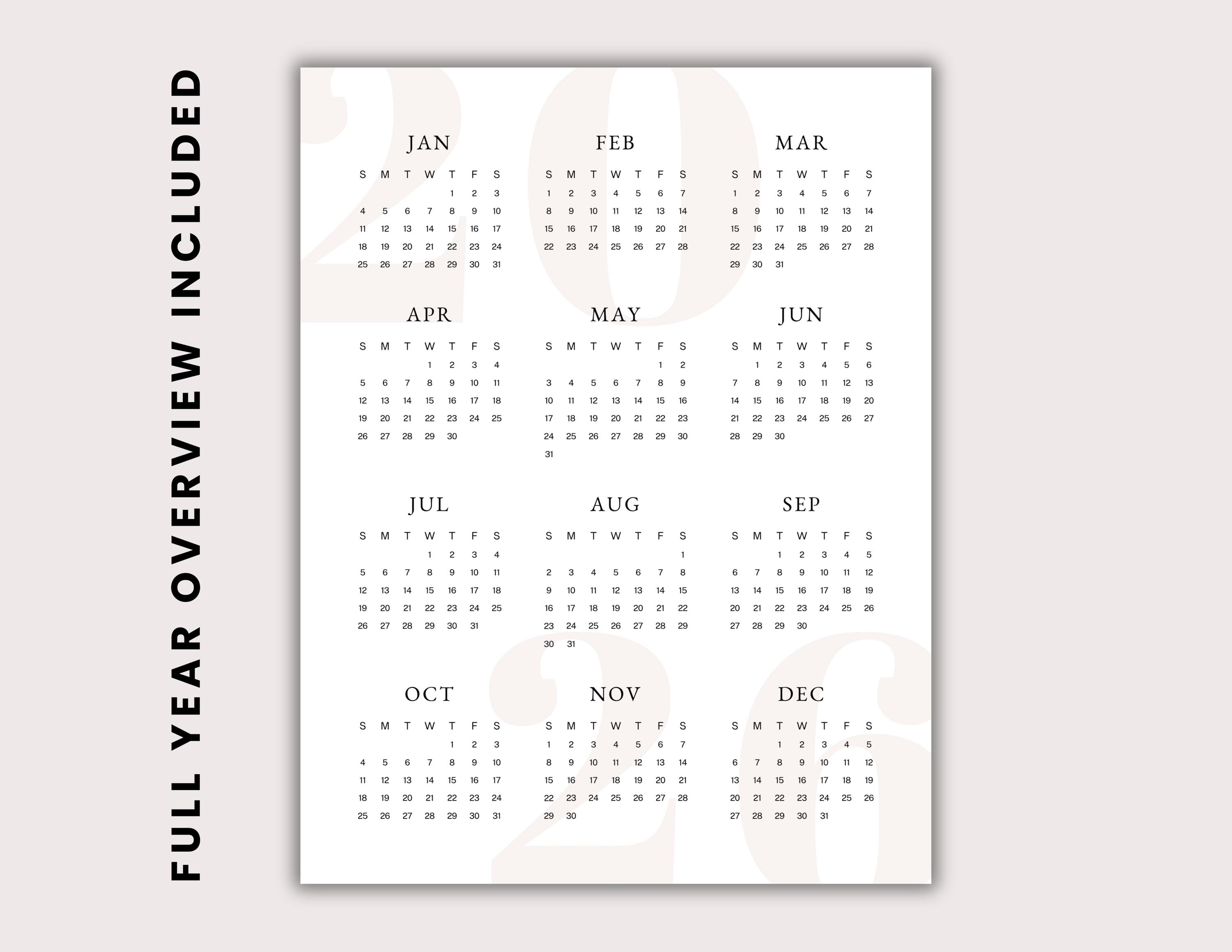2026 Scripture Calendar – Printable Bible Verse Monthly Planner (PDF ...