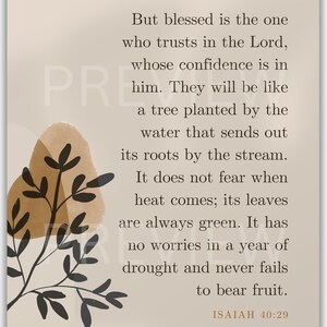 Isaiah 40:29 Bible Verse Wall Art Print- Modern Christian Art, Bible ...