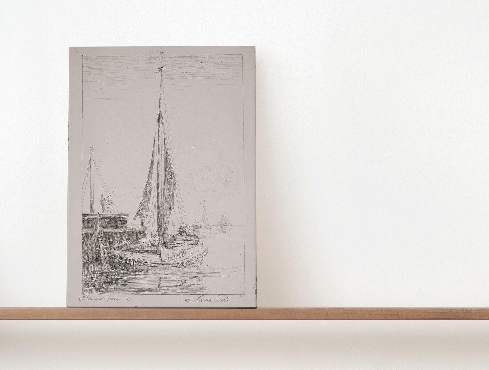 Vintage Nautical Gallery Wall Art Set of 3, Sailing Ship Prints ...