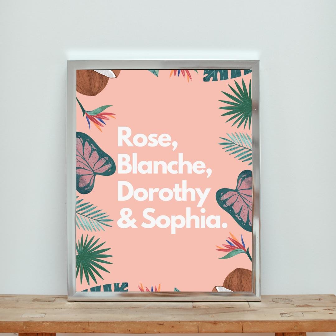 Golden Girls Names Print - Etsy