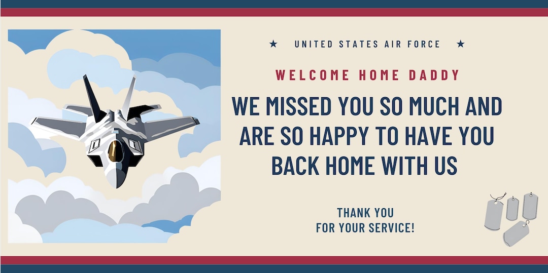 Welcome Home Banner US Air Force - Etsy Canada