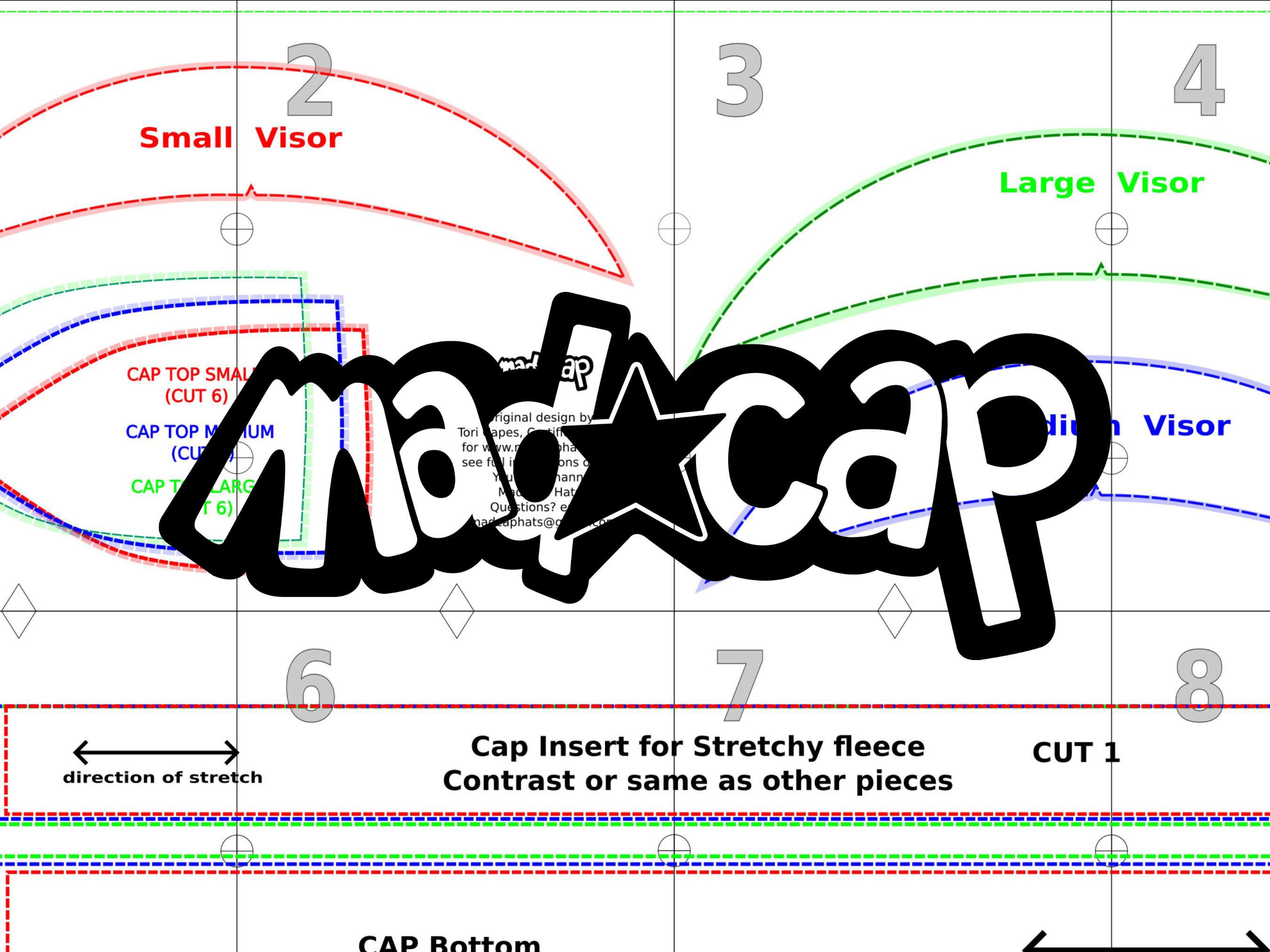 Fabulous Scrap Happy Cap Full Sewing Pattern in Three Head - Etsy