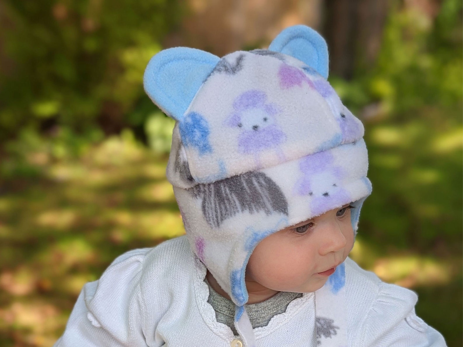 Adorable Kid's Fleece Stroller Hat Sewing Pattern and Instructions ...