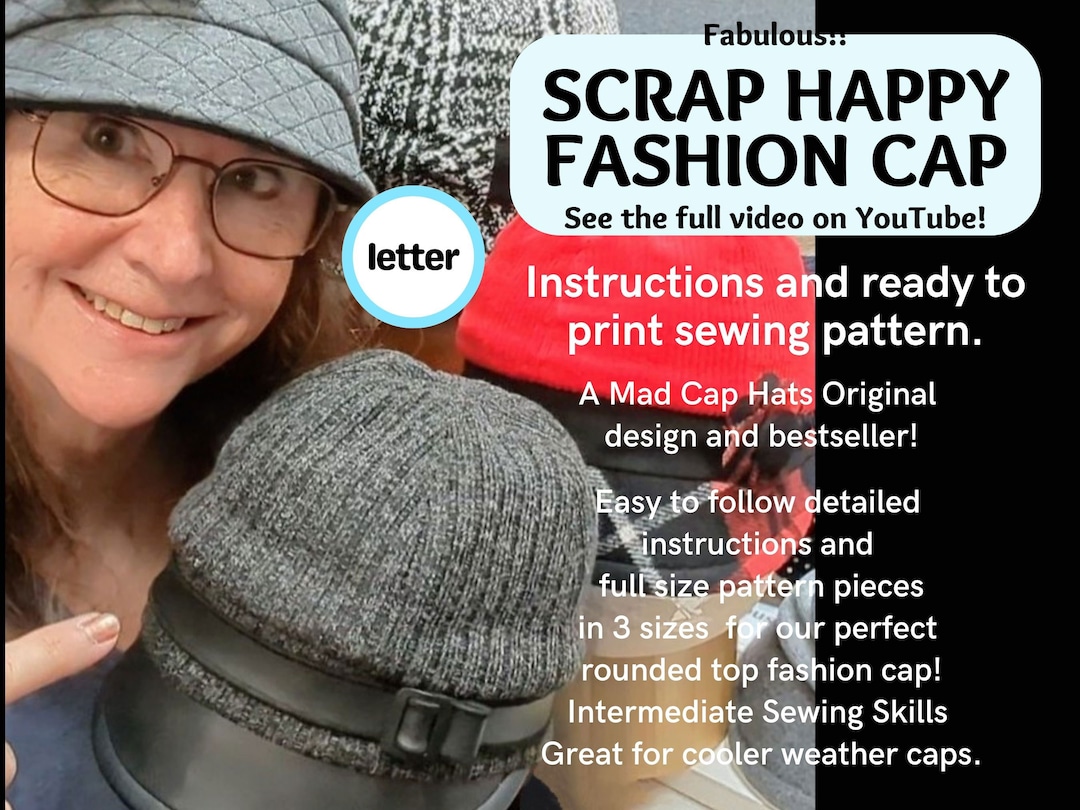 Fabulous Scrap Happy Cap Full Sewing Pattern, in Three Head Sizes ...