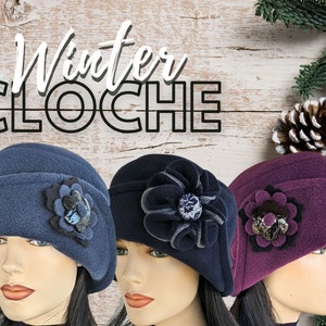 Winter Fashion Cloche Hat Sewing Pattern and Instructions, Digital ...