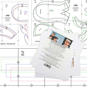 Classic Flat Cap Sewing Pattern, Four Adult Sizes (A4 Printer) (digital ...