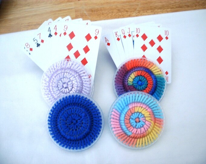 PLAYING CARD HOLDERS - SET OF 4 - Etsy