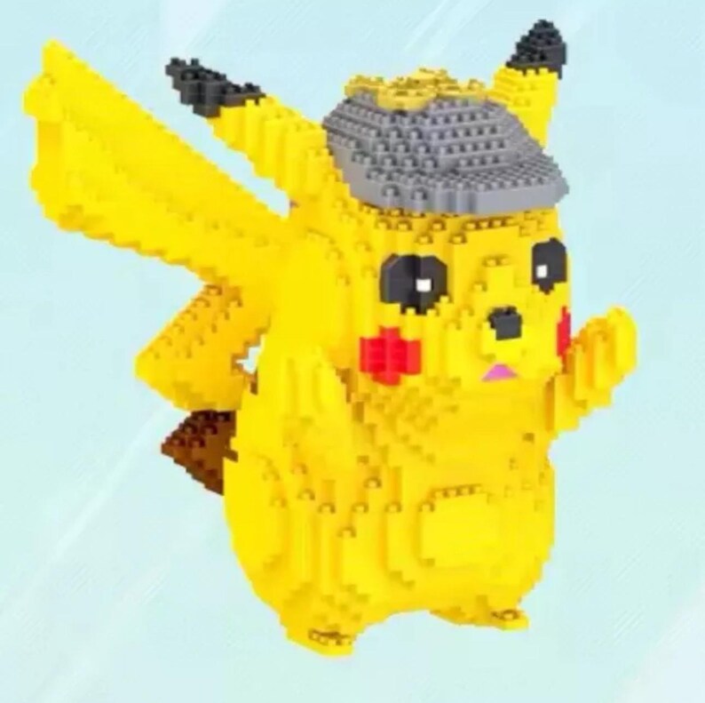 Detective Pikachu Building Blocks Construction.kids Adult Block Set ...