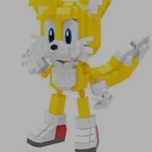 Tails Building Blocks Sonic the Hedgehog DIY Gift Christmas Birthday - Etsy