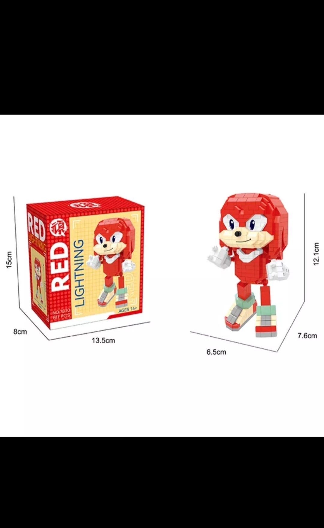 Knuckles Sonic the Hedgehog Blocks. Gift for Christmas Birthday - Etsy