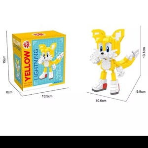 Tails Building Blocks Sonic the Hedgehog DIY Gift Christmas Birthday - Etsy