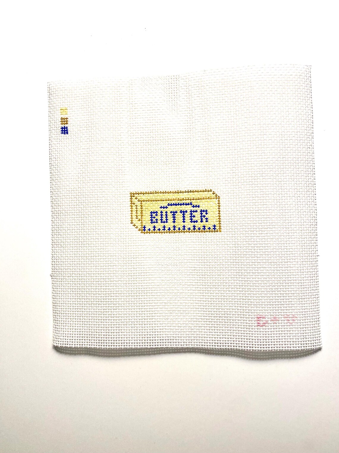 STICK OF BUTTER Mini | Hand-painted Needlepoint Canvas | 13 18 Mesh ...