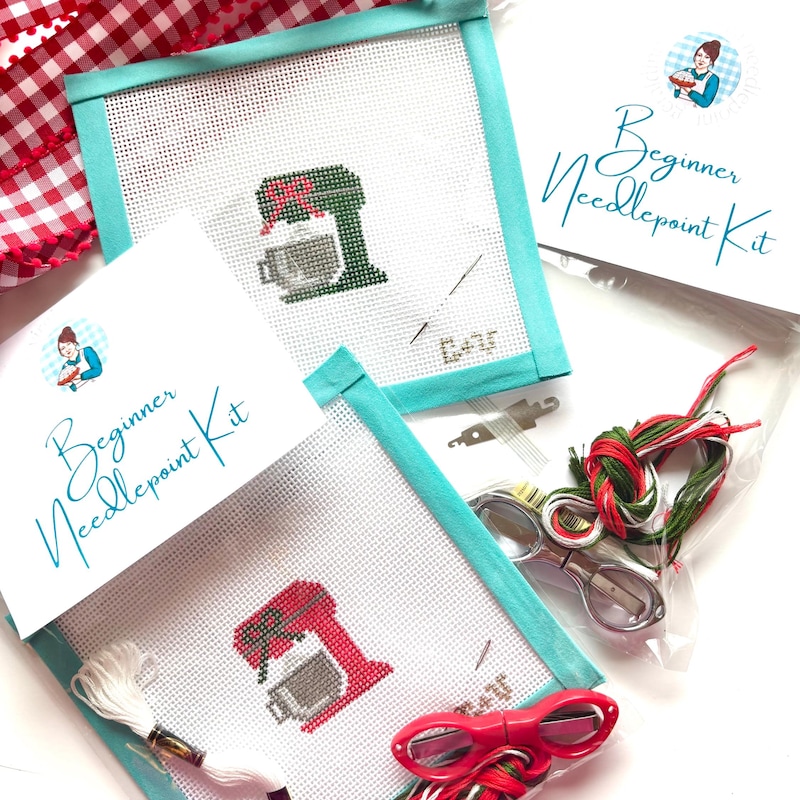 Needlepoint Starter Kit Bag - Etsy