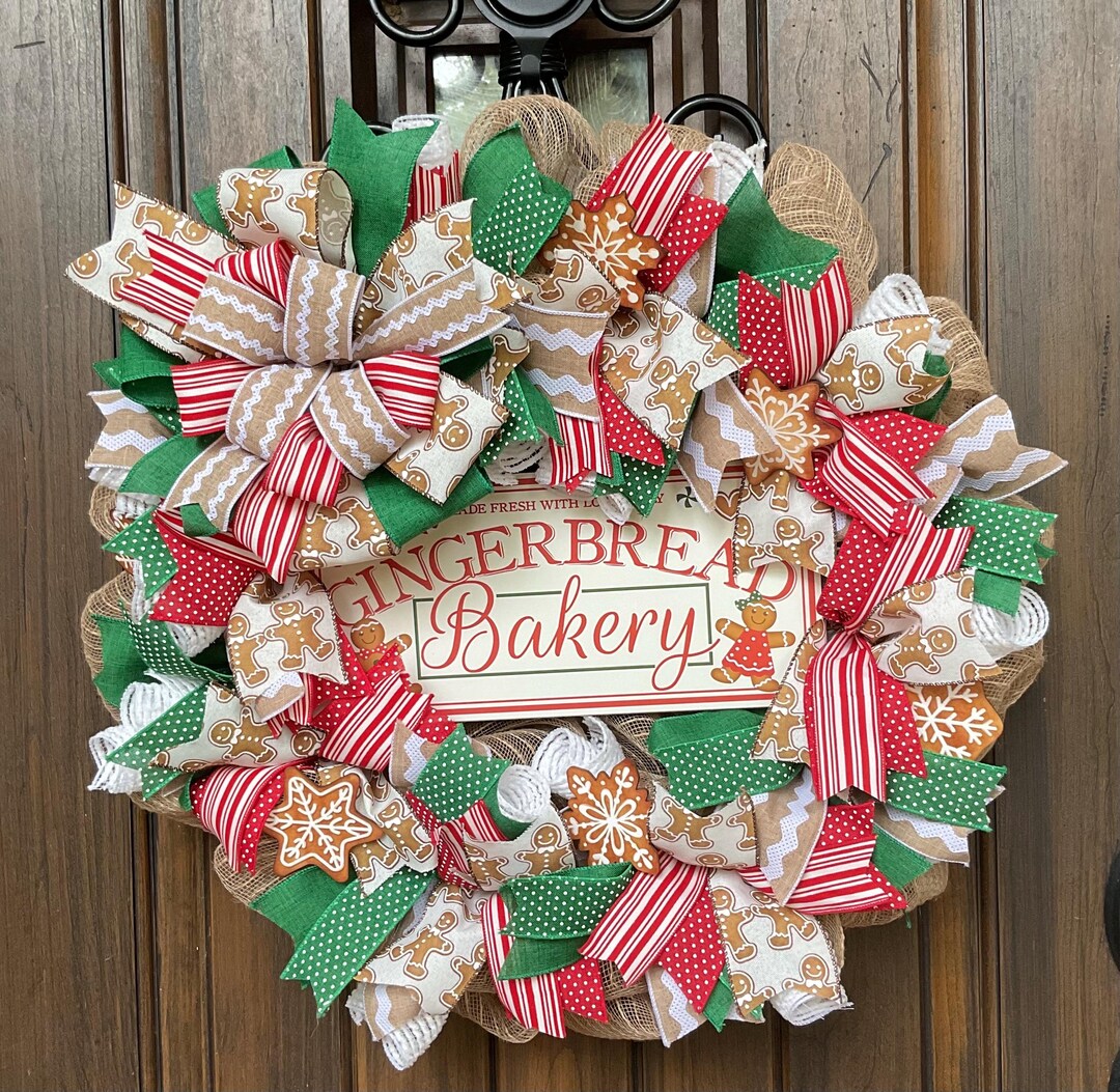 Gingerbread Bakery Wreath - Etsy