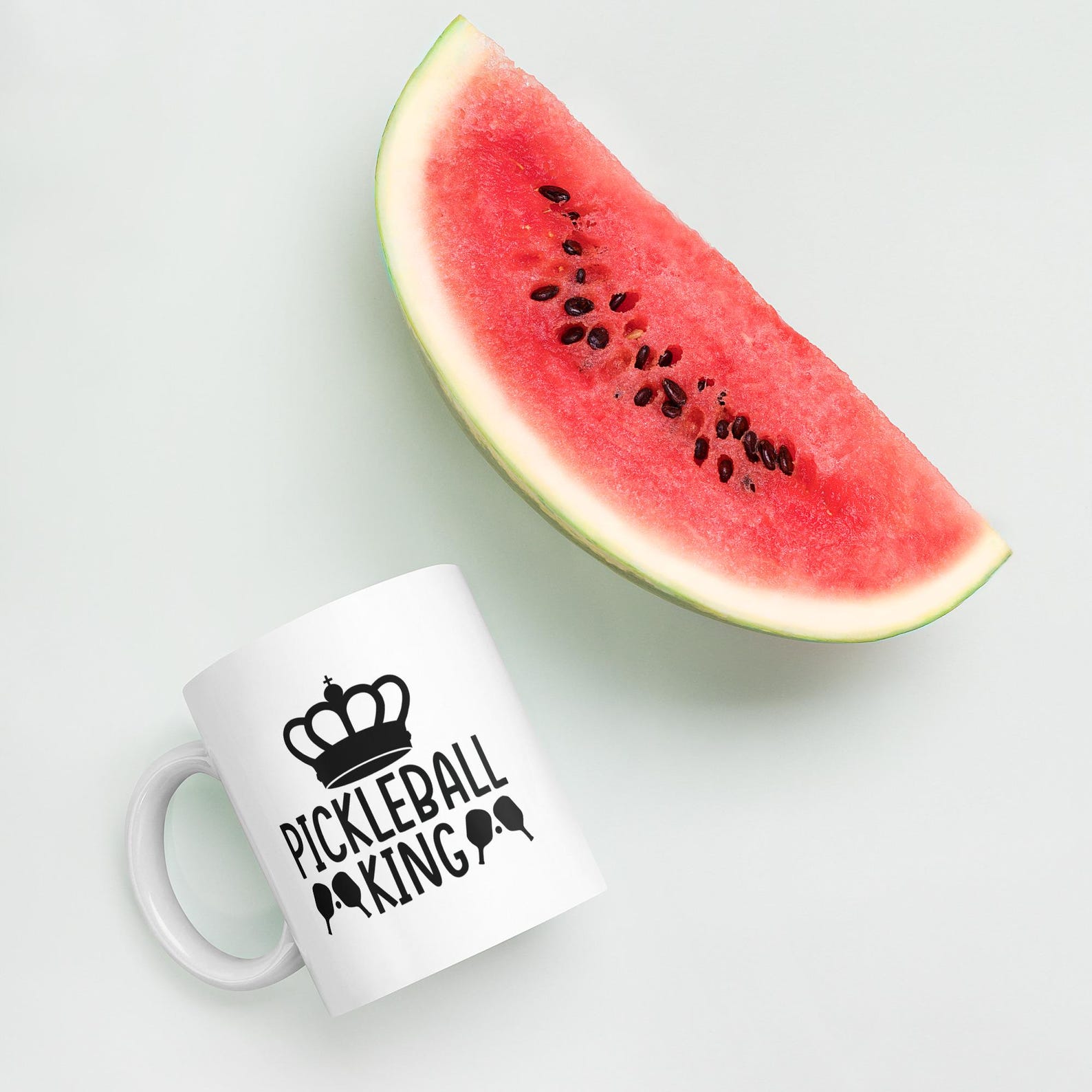 Pickleball King, Glossy Mug, Pickleball Lover Gift - Etsy