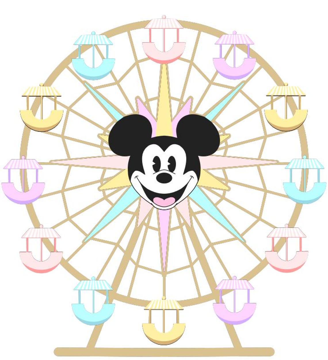 Classic Theme Park Printable Decoration V1 (PDF) - Etsy