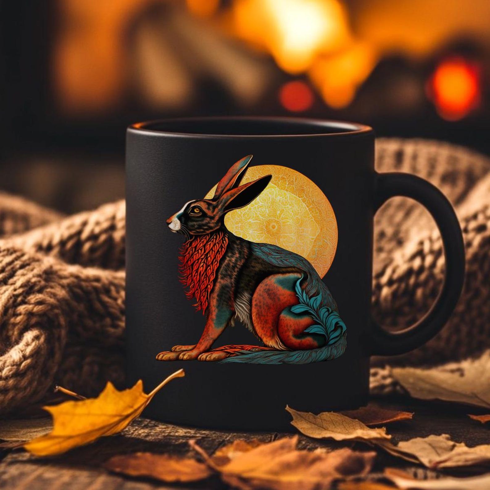 Whimsical Jackrabbit Digital Clipart - 20 PNG Images of Rabbits ...