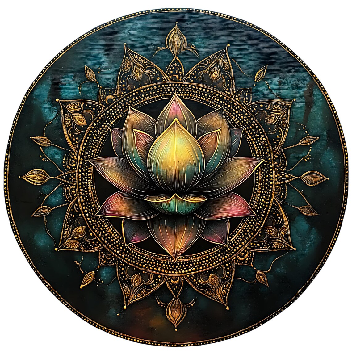 Lotus Mandala Clipart Collection - 12 Instant Download Digital PNG ...