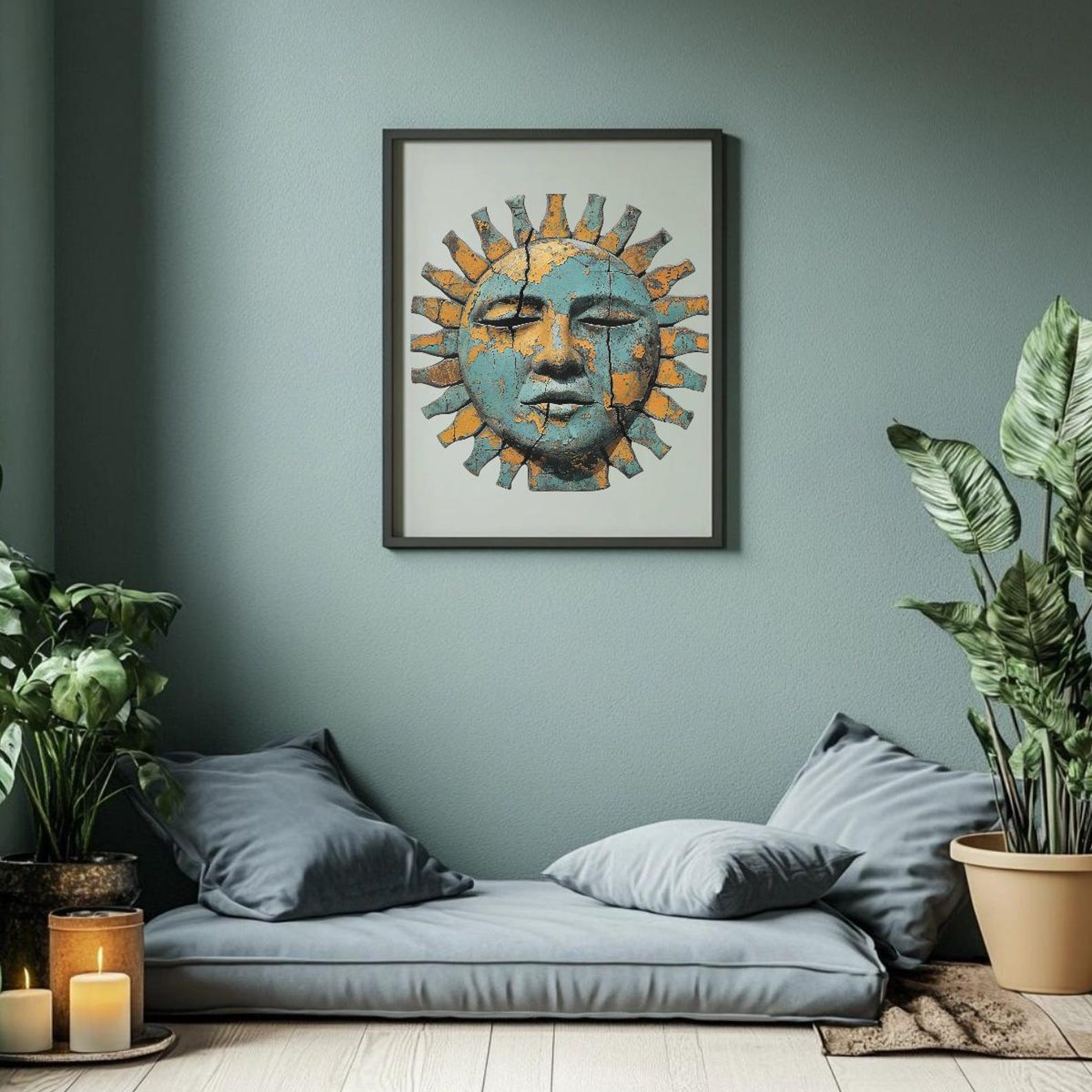 Primitive Ancient Sun Clipart Distressed Sun Designs in 20 Digital PNG ...