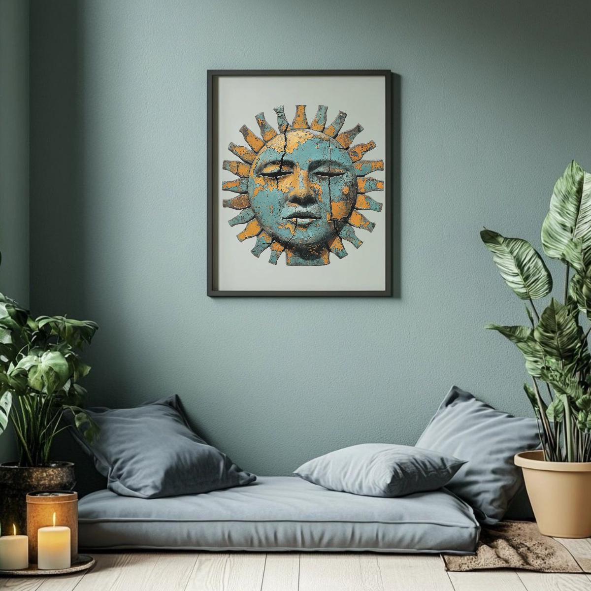 Primitive Ancient Sun Clipart Distressed Sun Designs in 20 Digital PNG ...