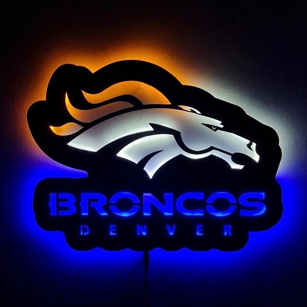 Denver Broncos Sign - Etsy