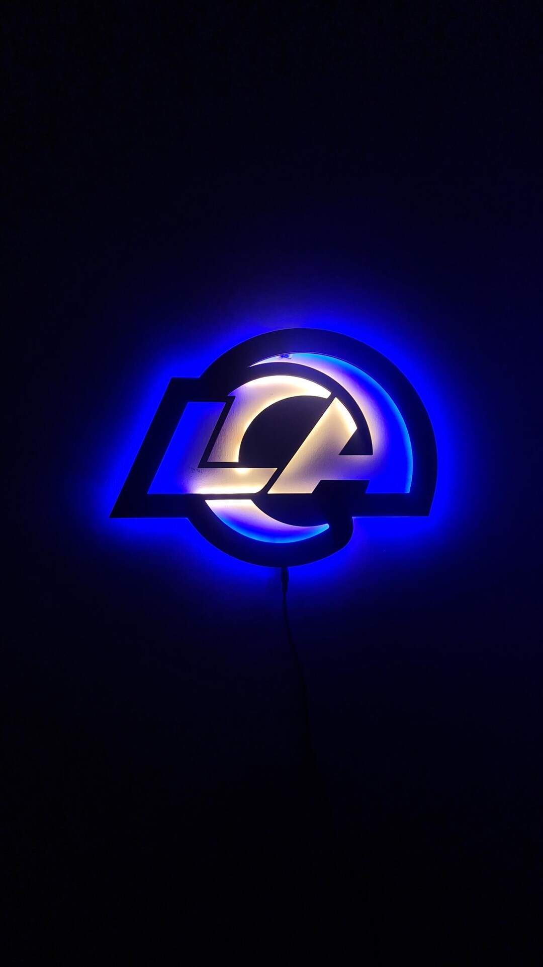 Los Angeles Rams LED Lighted Sign, Rams Illuminated Wall Art, American ...