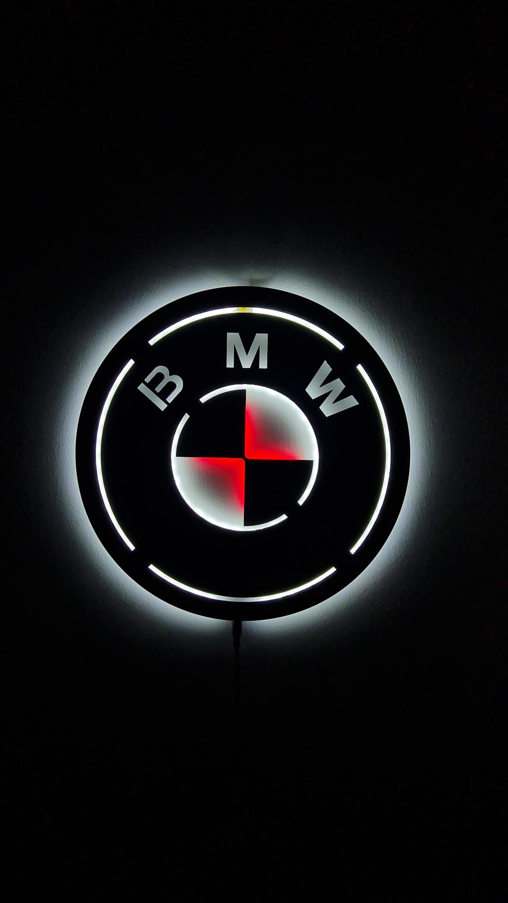 Bmw LED Lighted Sign, Illuminated Sleek Garage Decor, Perfect for Car ...