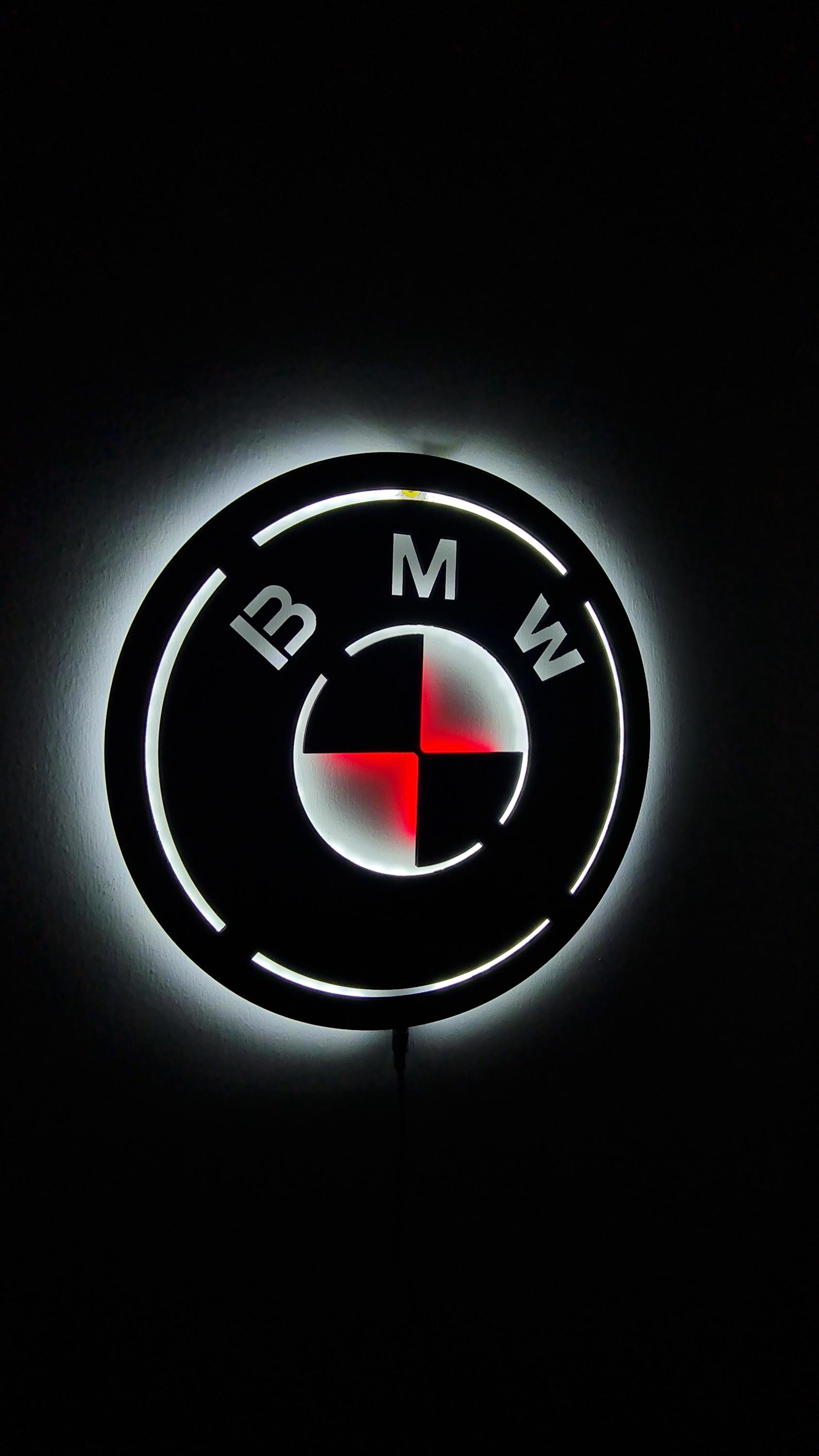 Bmw LED Lighted Sign, Illuminated Sleek Garage Decor, Perfect for Car ...