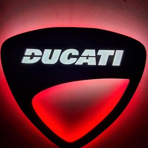 Ducati Motorcycles LED Lighted Sign, Supersport Motorcycle Illuminated ...