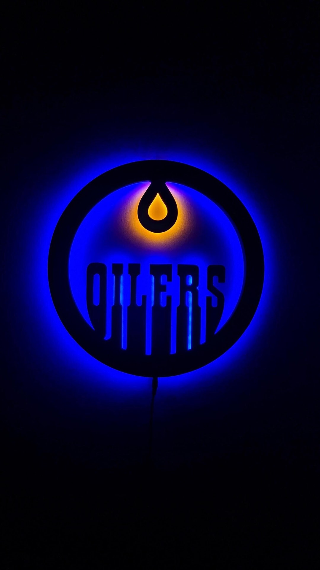 Edmonton Oilers LED Lighted Sign Oilers NHL Illuminated Wall Decor NHL ...