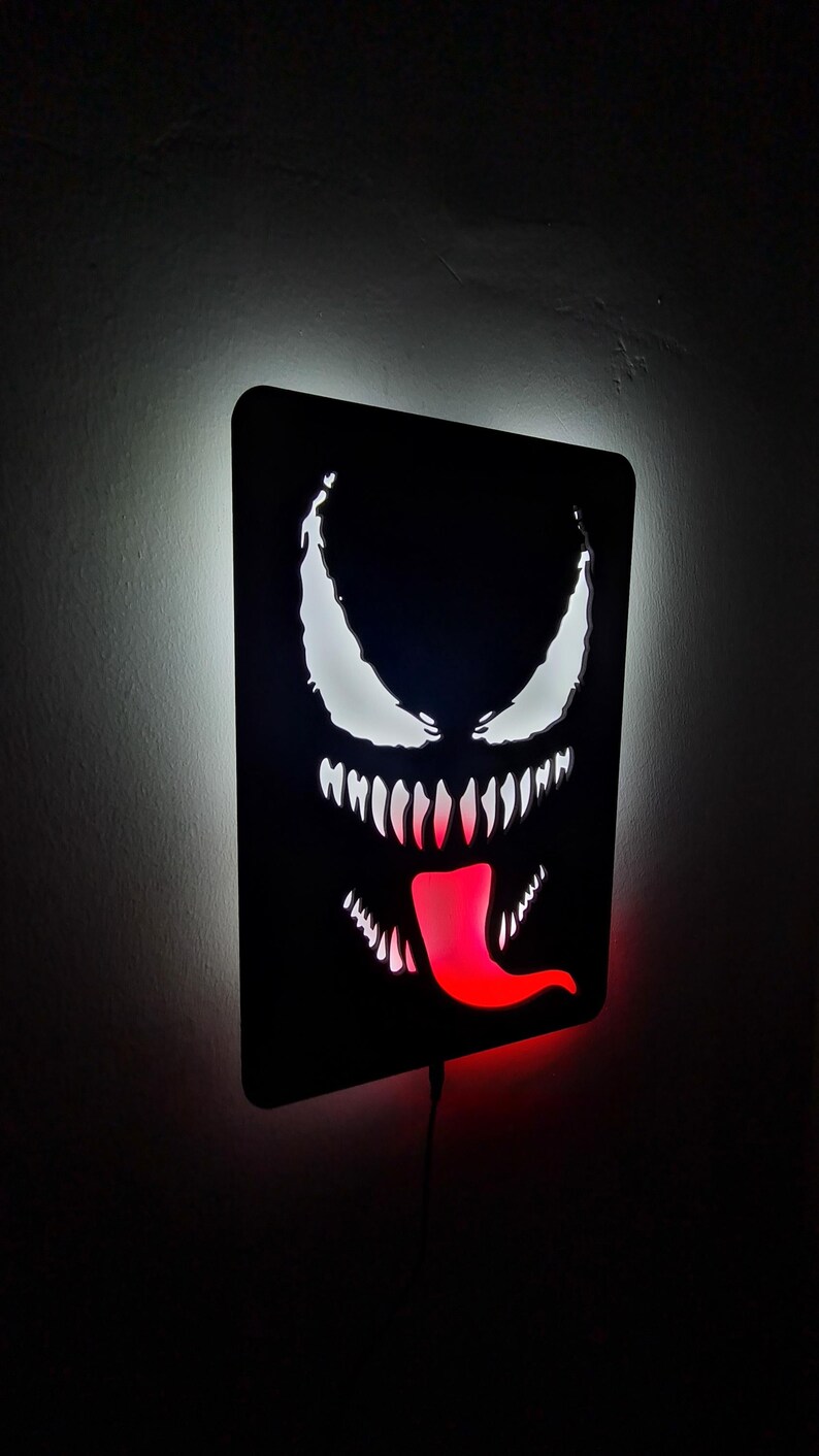Venom Fans Led Lighted Sign, Venom Carnage Sign Wall Decor, Multiple ...