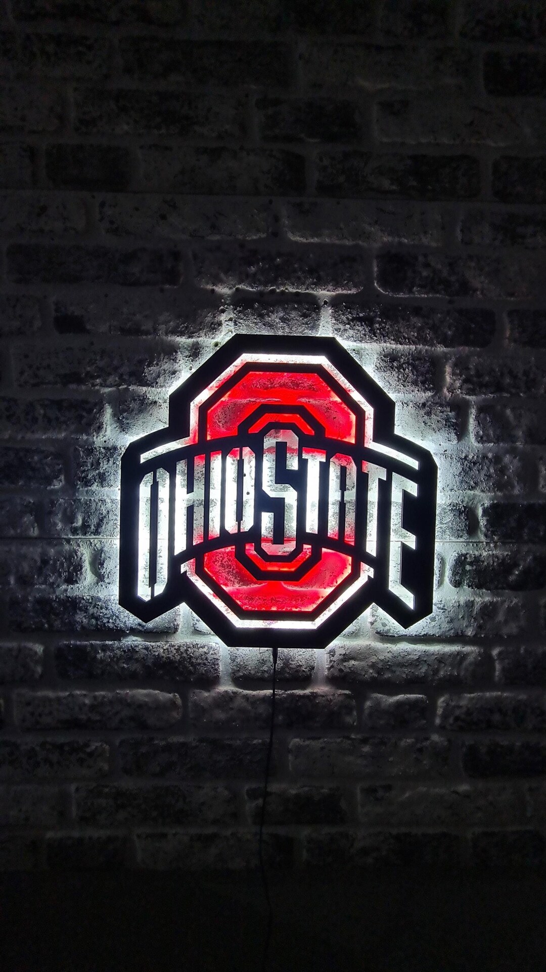 Ohio State Buckeyes LED Lighted Sign, Ohio State Illuminated Wall Decor ...