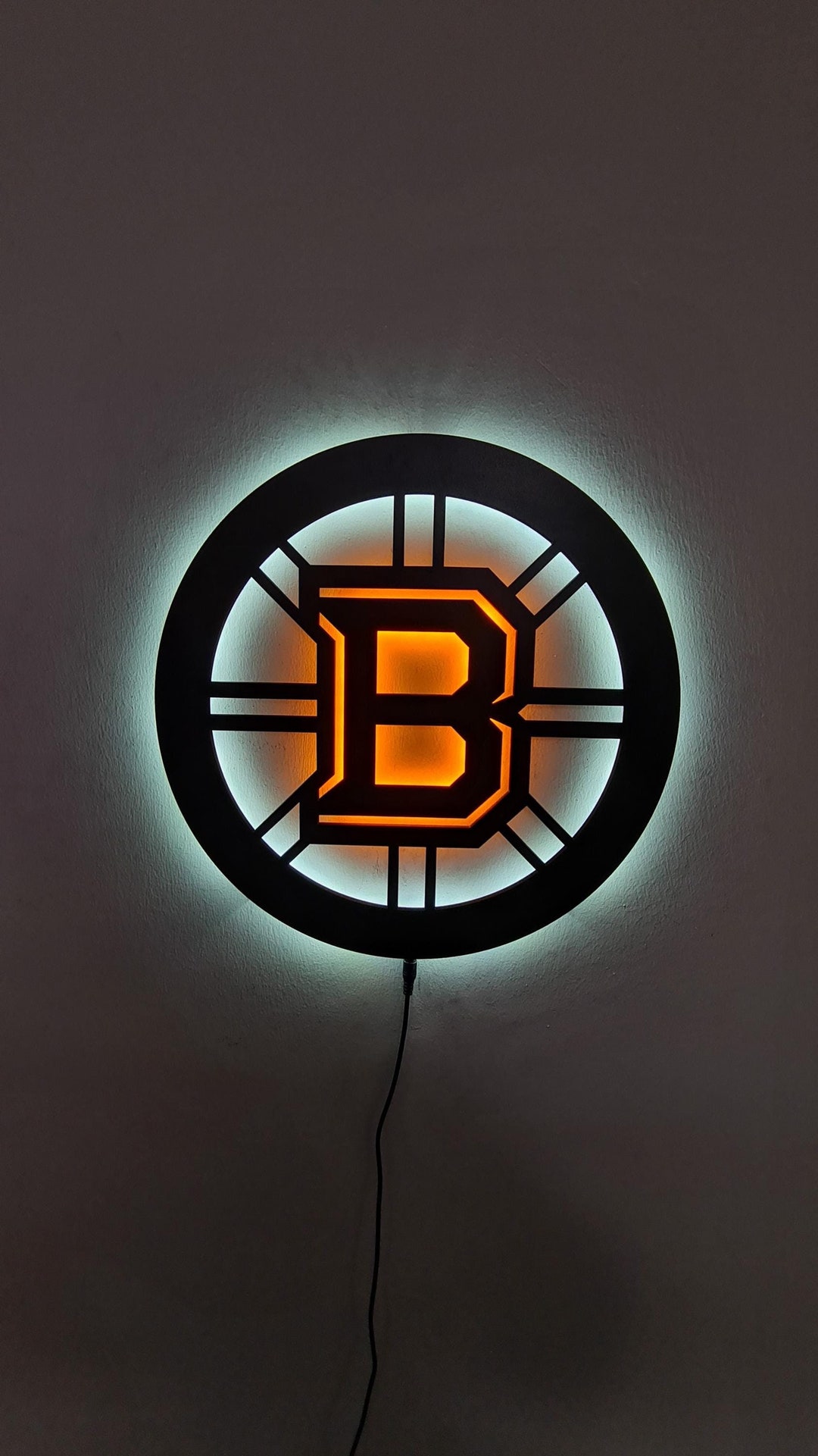 Boston Bruins LED Lighted Sign - Bruins NHL Illuminated Wall Decor ...