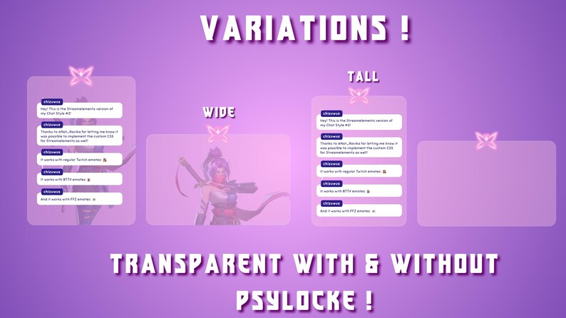 Marvel Rivals Chat Box Overlay | Psylocke Themed | Twitch/youtube - Etsy