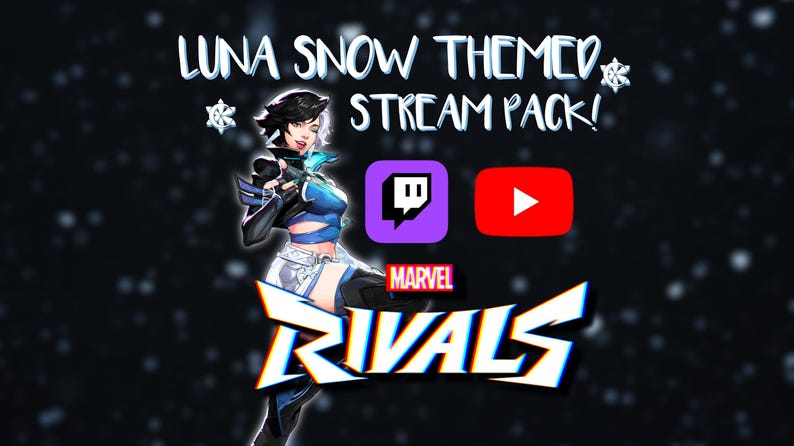 Luna Snow Themed | Marvel Rivals Twitch Stream Pack ! - Etsy