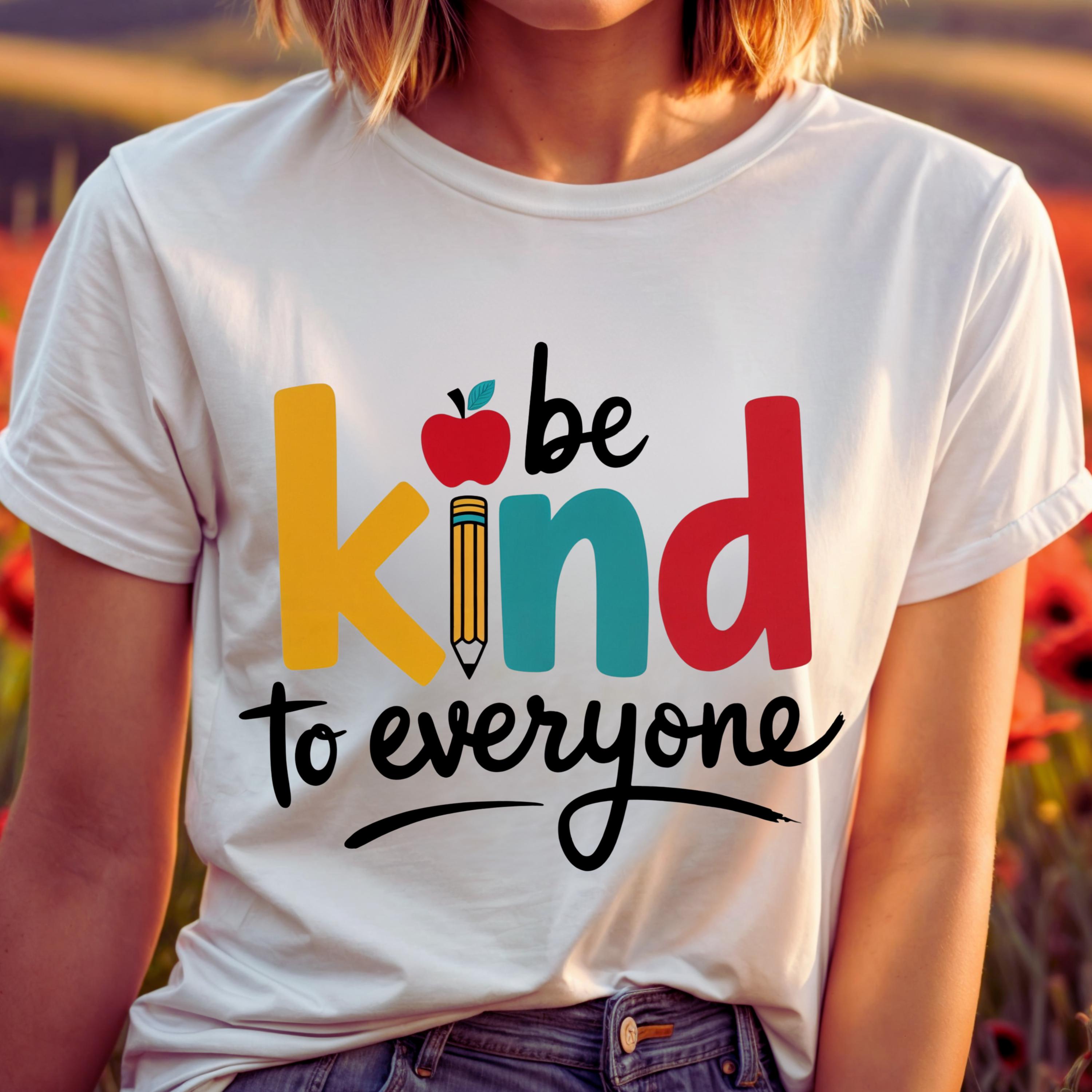 Be Kind Quote SVG: Inspirational Teacher Design (PNG, PDF) - Etsy
