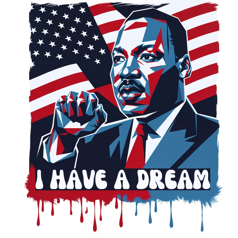 Martin Luther King PNG, MLK PNG, Watercolor Mlk Png, I Have a Dream ...