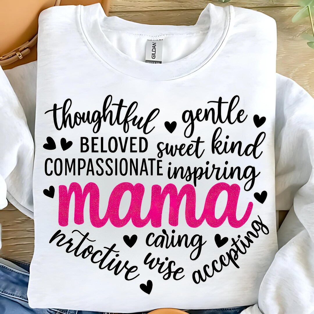 Mama Heart Png, Mom Png, Motivational Mom Quotes Png, Mothers Day Png ...
