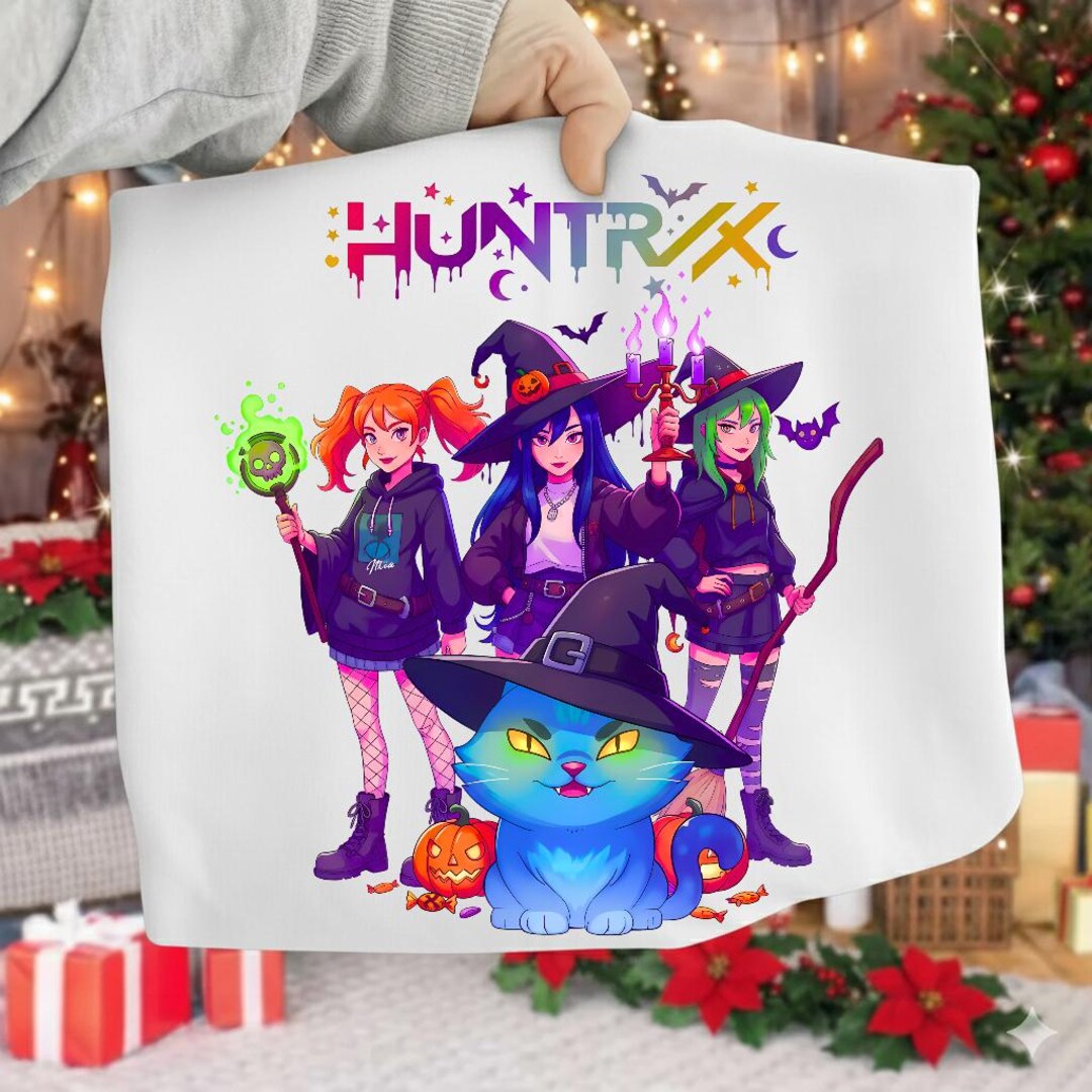 Spooky Huntrix Halloween PNG, Kpop Demon Hunters Clipart (digital ...